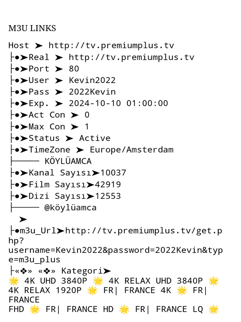 M3U IPTV Links for Sports and Entertainment | PDF | Nbc | Premier League