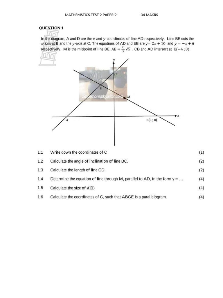 Test 2 Practice (P2) | PDF