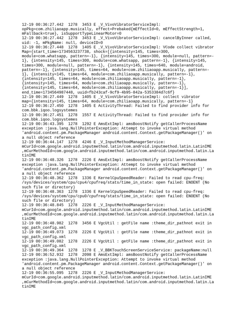 Log | PDF | Computer Programming | Operating System Technology