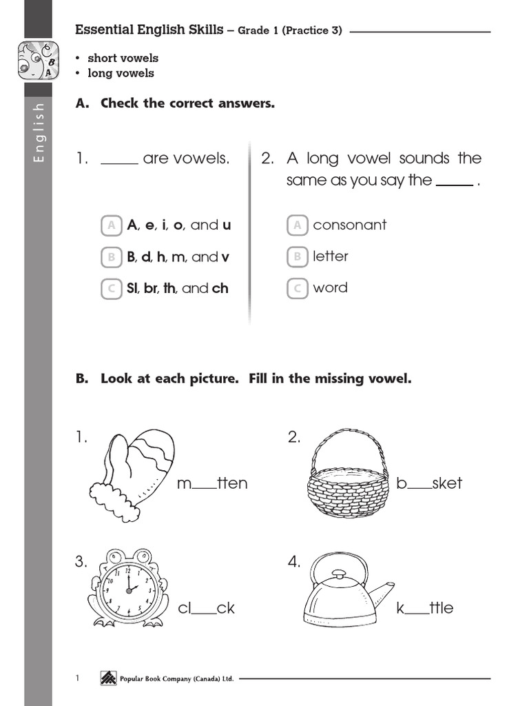 EssentialSkills Eng G1 P3 | PDF | English Language | Human Voice