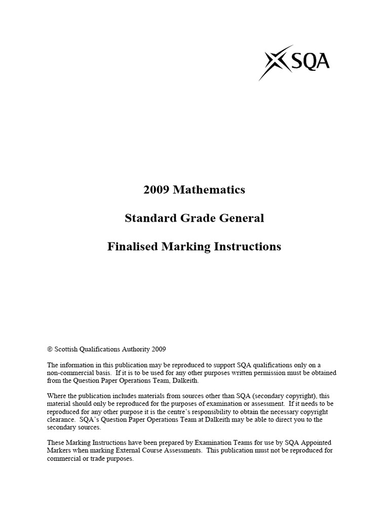 Mi SG Mathematics Paper-1-And-2 2009 | PDF | Mathematics