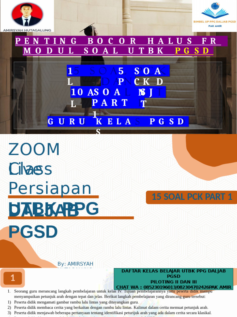 Pembahasan Soal Penting Bocor Halus FR Modul Soal Utbk PGSD | PDF