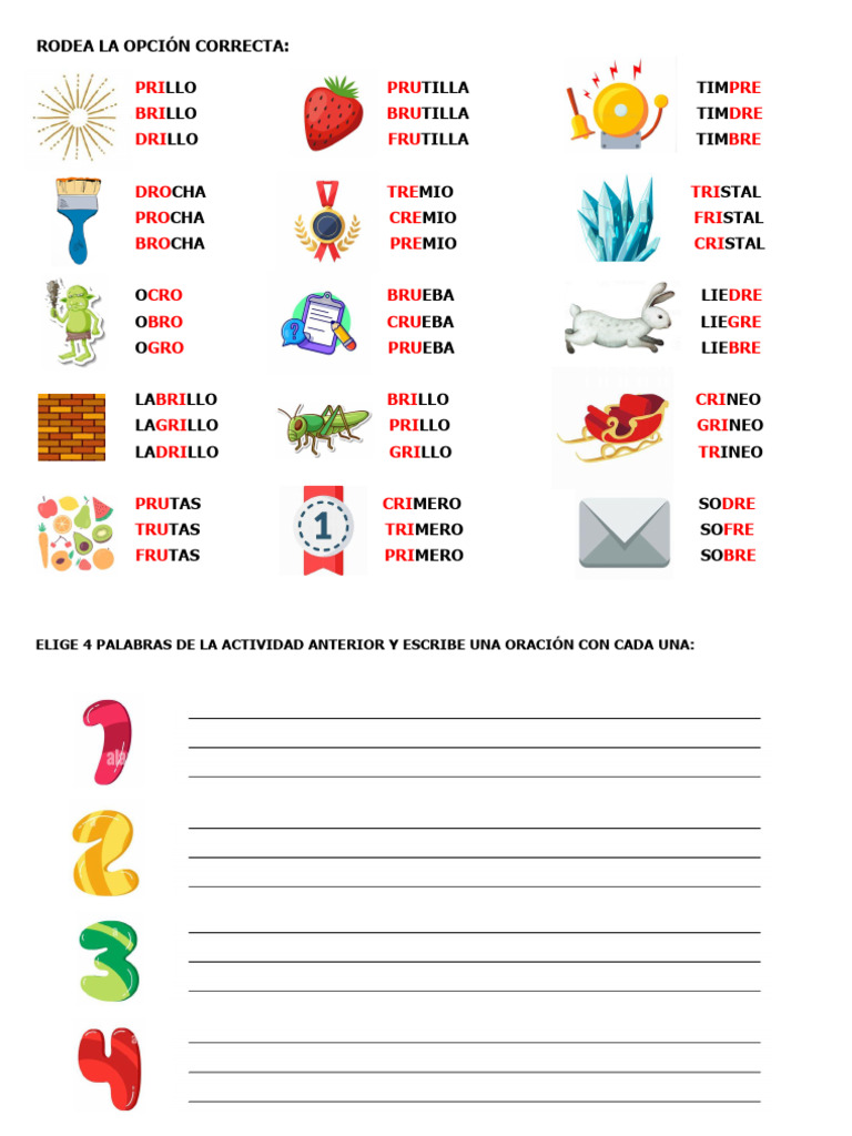 Actividad de Fonemas y Palabras con R | PDF
