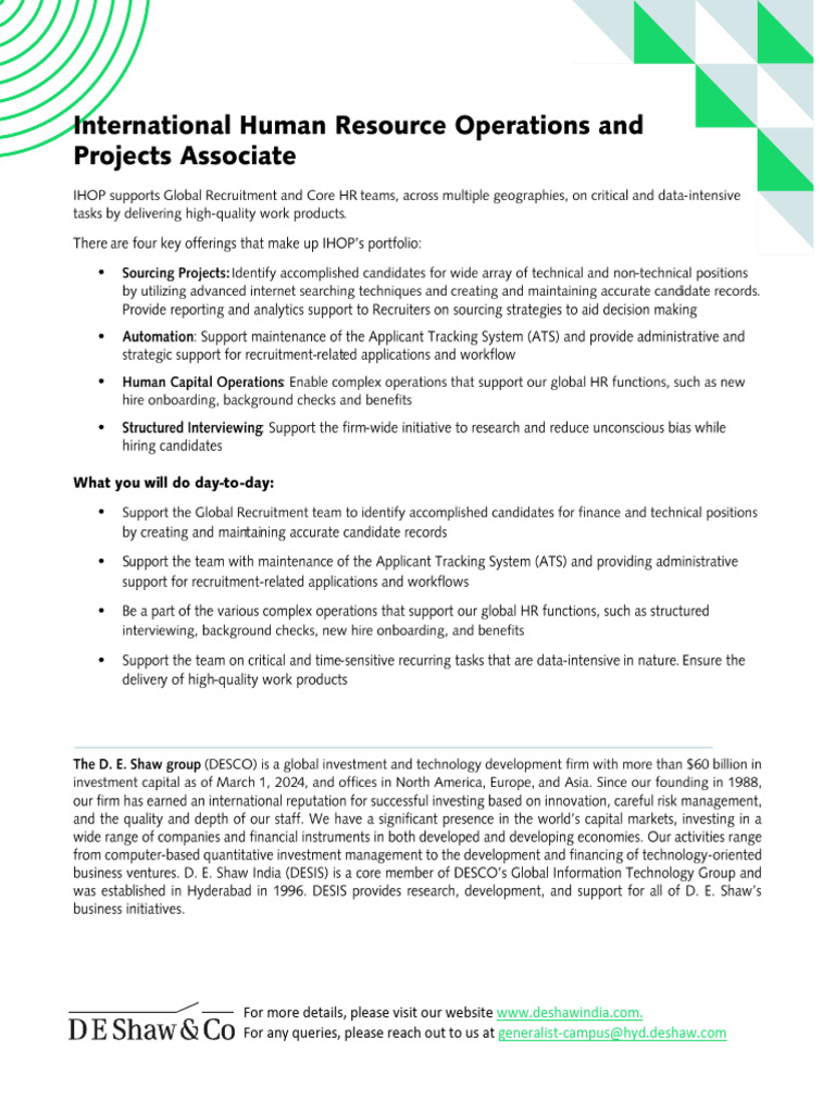 IHOP Associate FTE (Christ University) | PDF