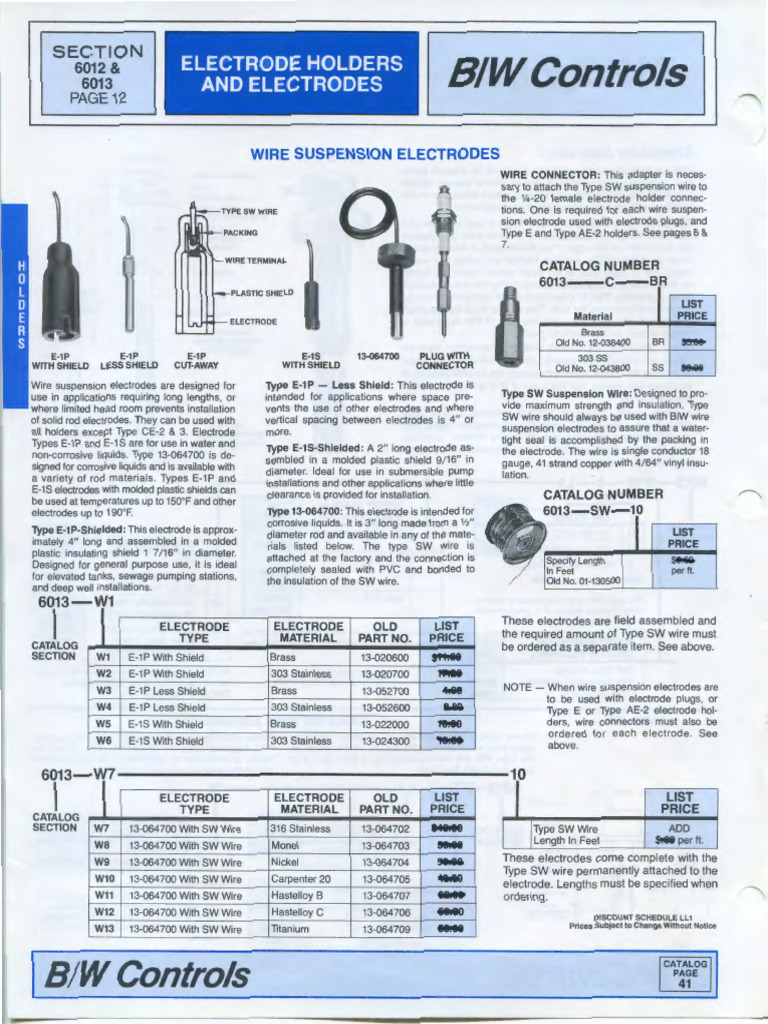 Wire Suspension Electrodes Guide | PDF | Electrical Connector | Acid