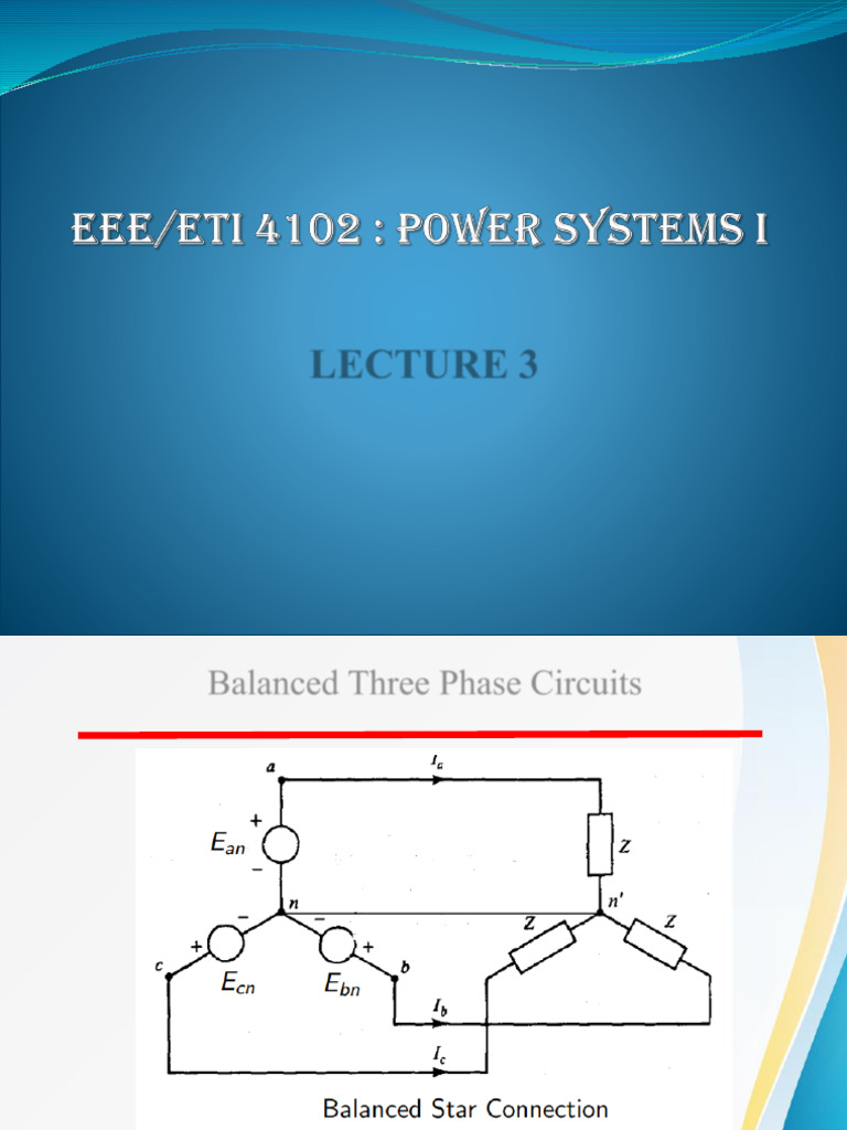 Lecture 3 - Power System Fundamentals B | PDF | Electrical Impedance ...