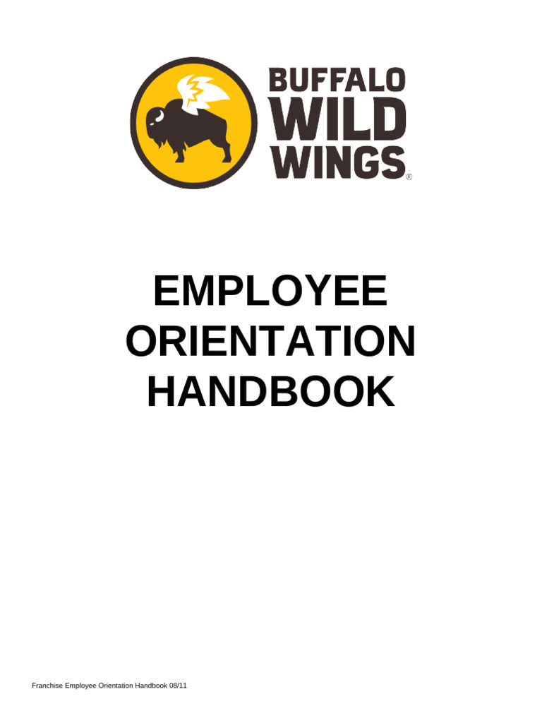 2023 BWW Employee Handbook Franchise | PDF | Employment | Cannabis (Drug)
