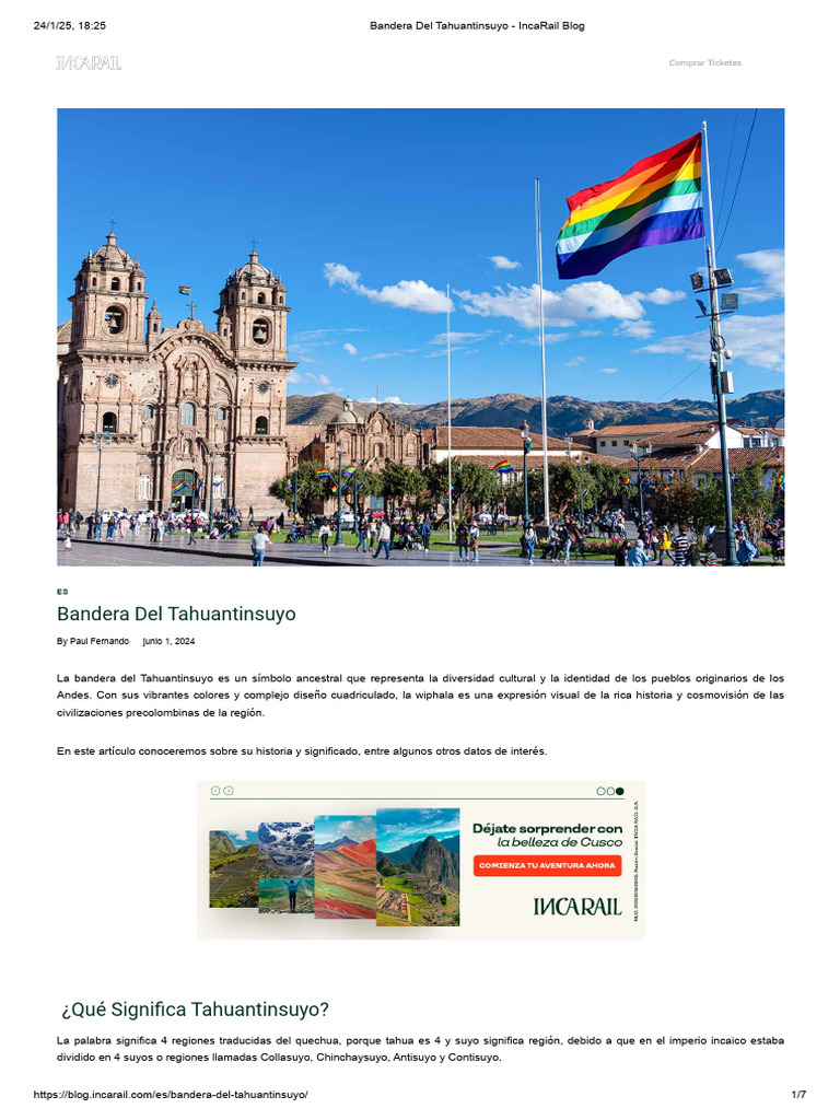 Bandera Del Tahuantinsuyo - IncaRail Blog | PDF | Imperio Inca ...