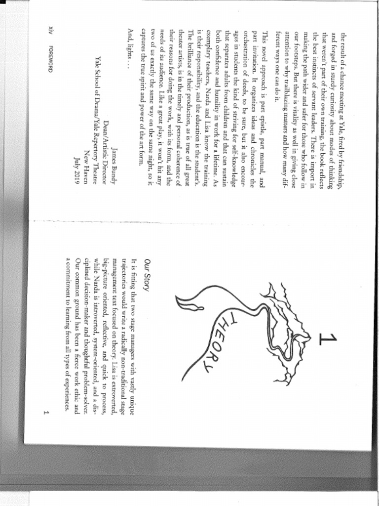 Stage Management Theory as a Guide Chpt 1-2 | PDF