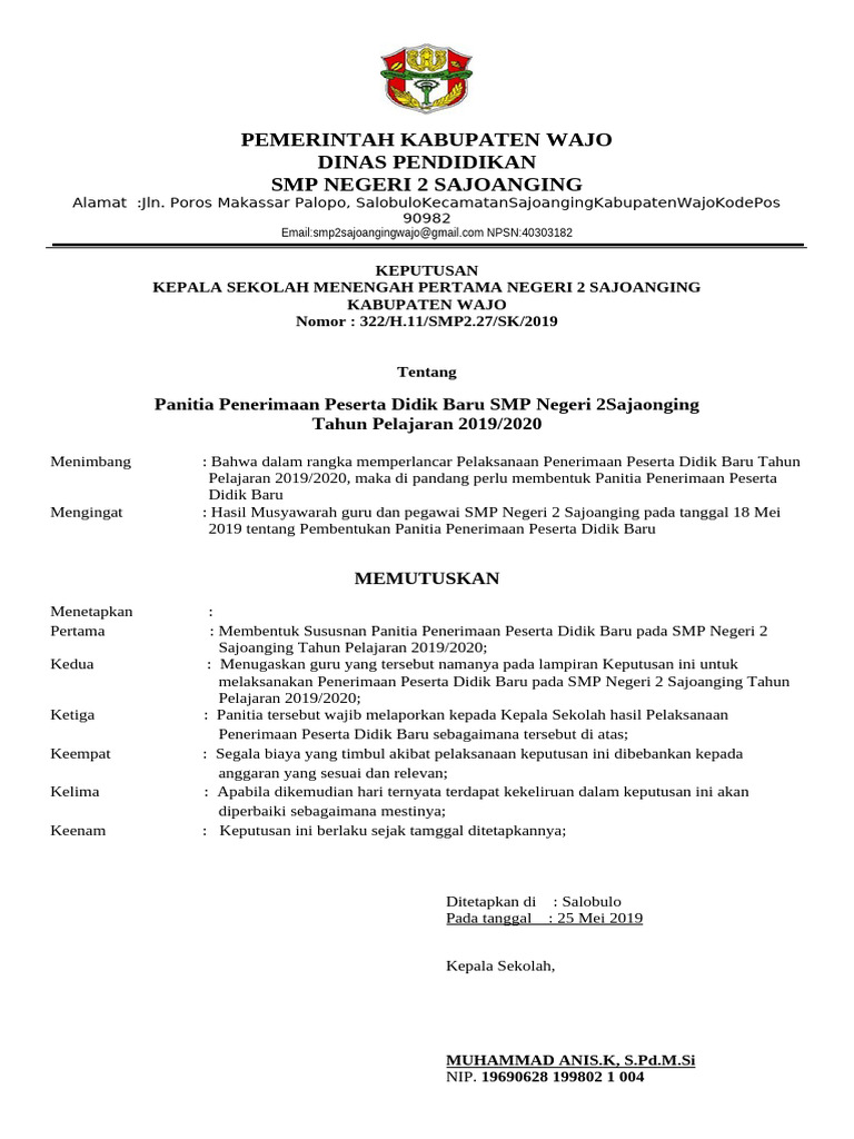 Sk Panitia PSB | PDF