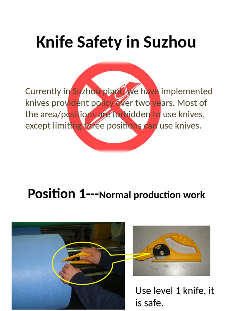Knife Use Policy for Suzhou Plant | PDF