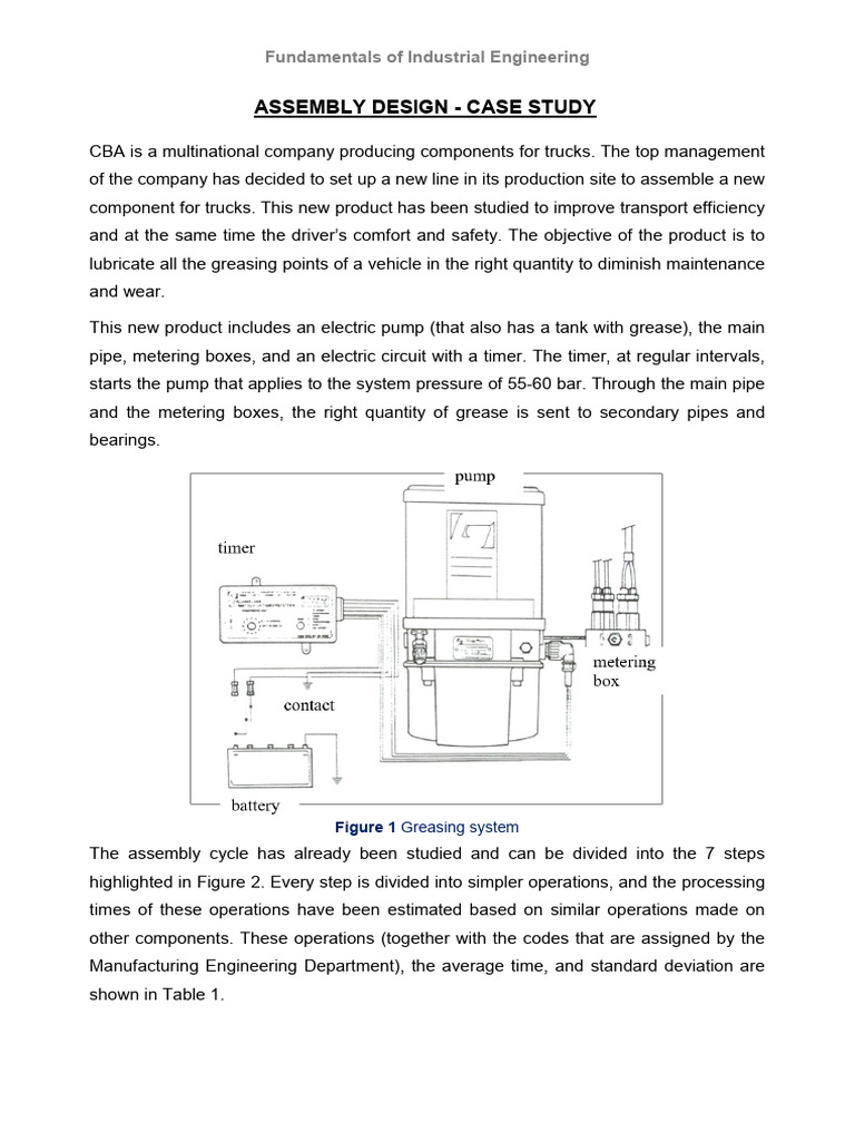 Assembly Design Case Study for Trucks | PDF | Pump | Engineering