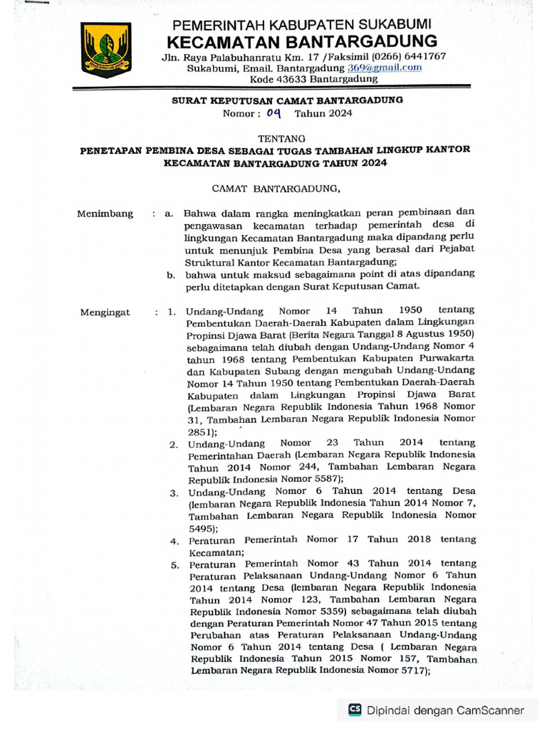 SK Pembina Desa | PDF