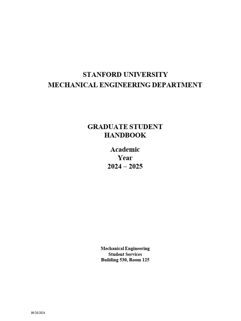 2024-2025 Graduate Handbook - FINAL | PDF | Doctor Of Philosophy ...