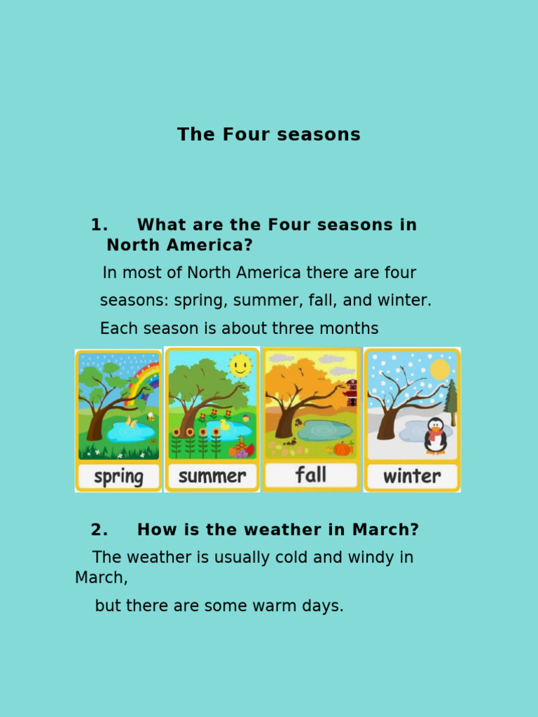 The Four Seasons | PDF