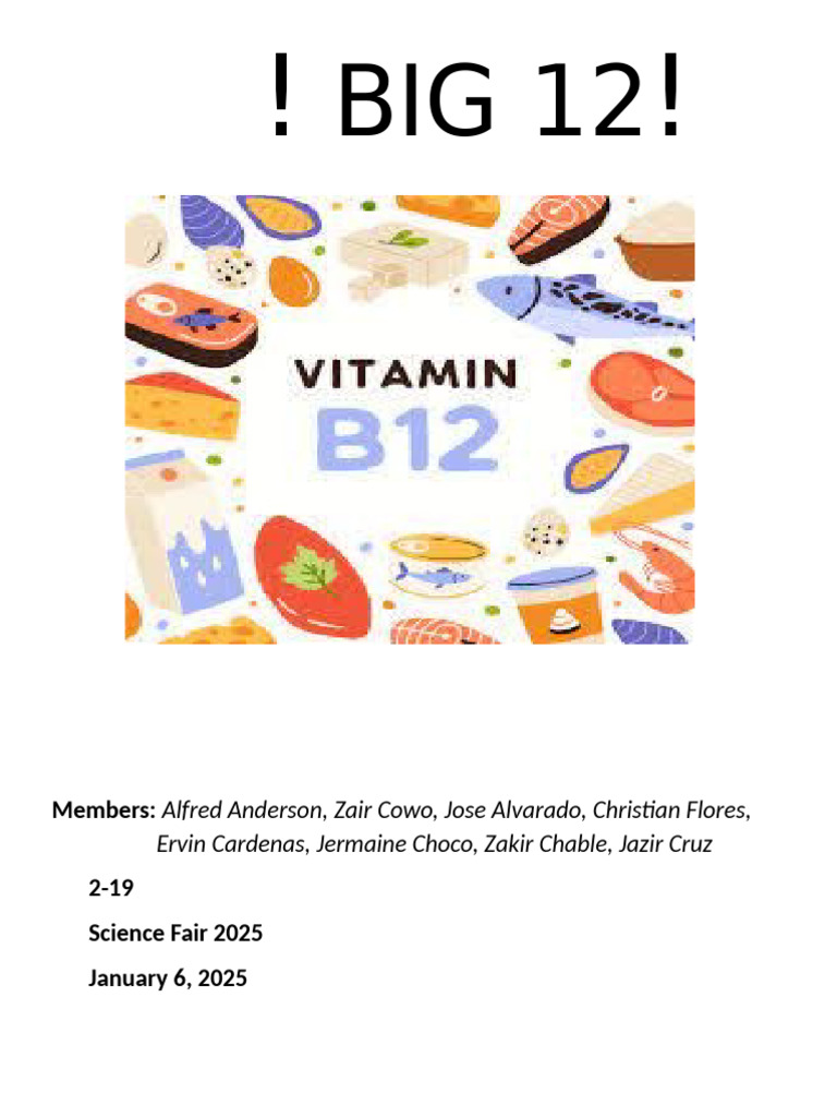 Vitamin B12 in Meats: Key Findings | PDF | Vitamin B12 | Vitamin