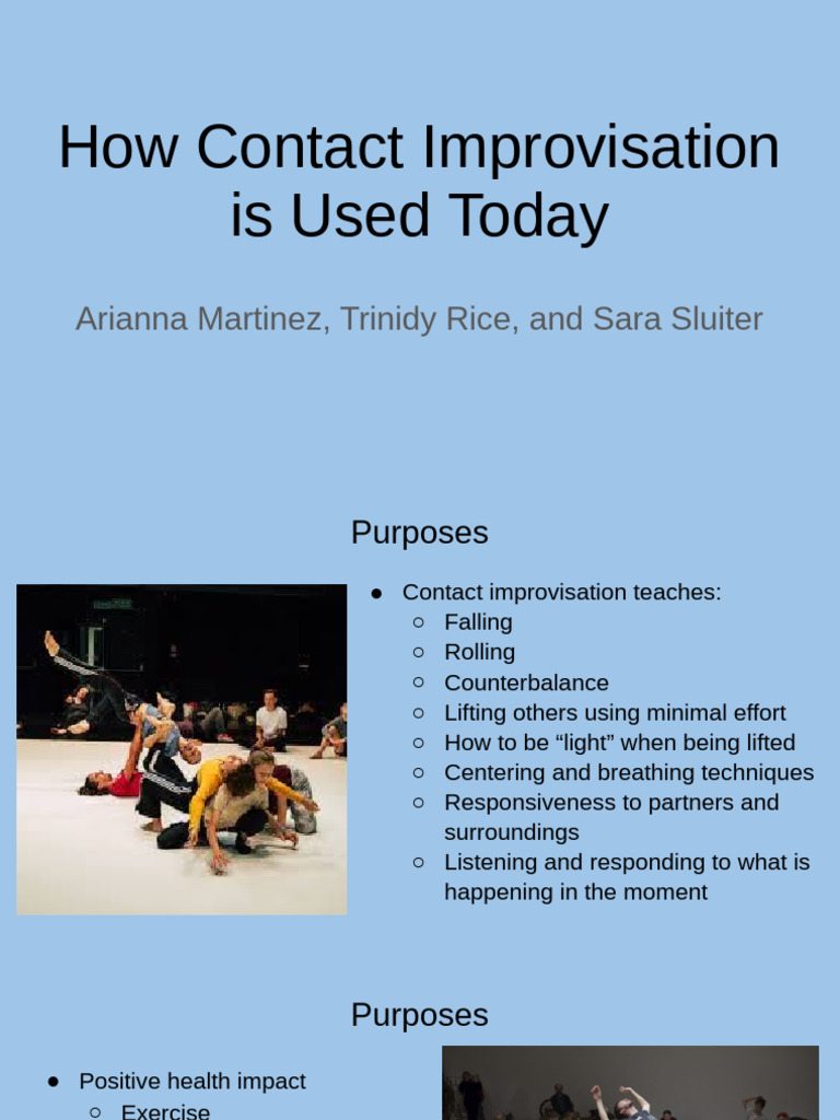 Modern Uses of Contact Improvisation | PDF | Dances | Improvisation