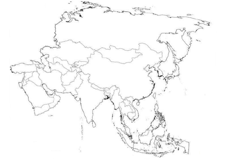 Blank Map of Asia - Asia Map Outline | PDF