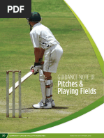 Cricket Ground Dimensions and Specifications | PDF