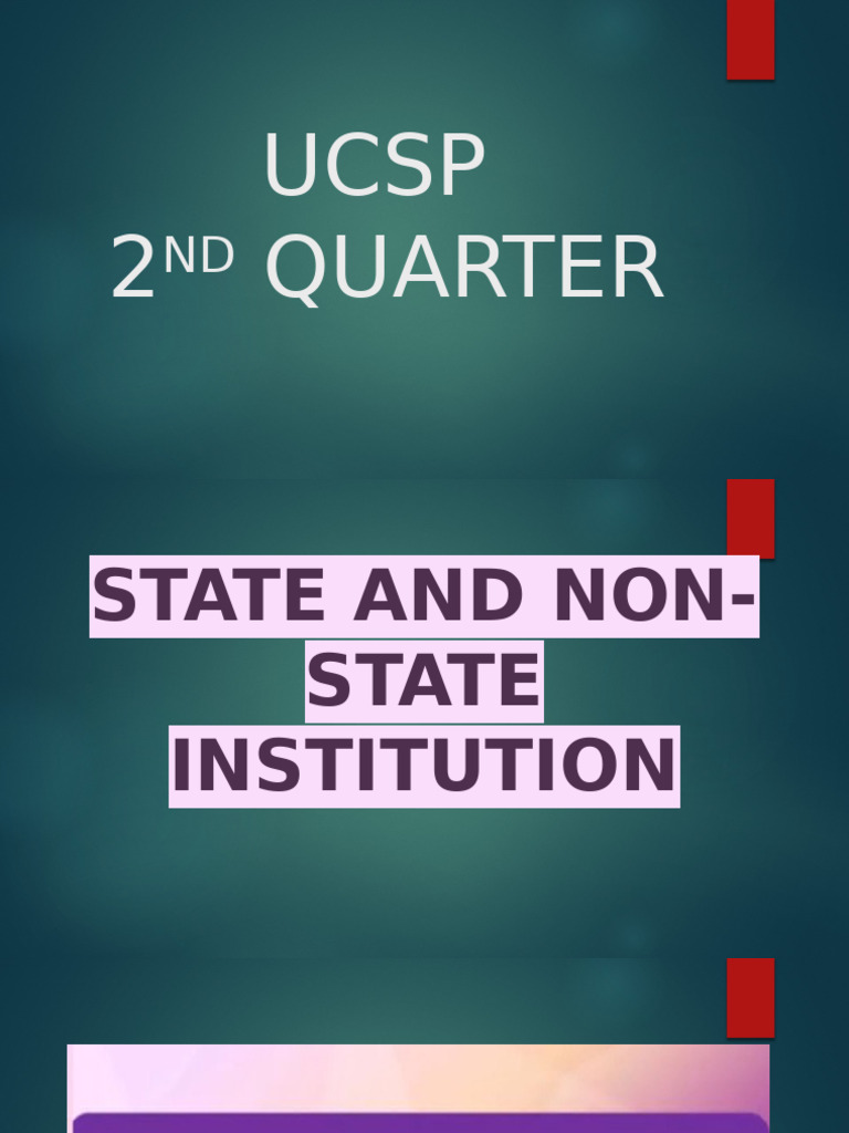 UCSP 2nd Quarter. M 1 SS | PDF | Economies | Justice