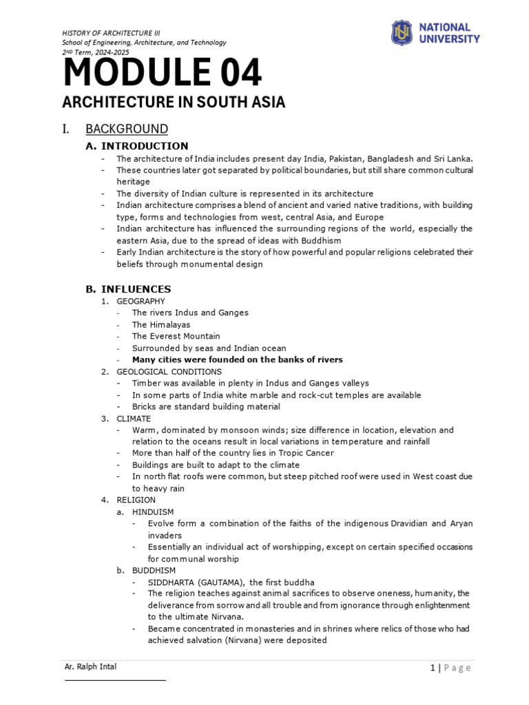 Module 04 Indian Architecture | PDF | Mosque