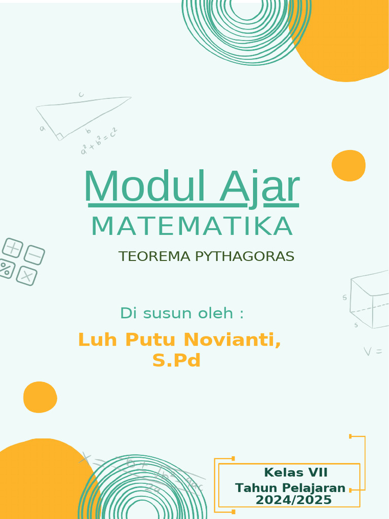 7.1 Modul Ajar Pythagoras | PDF