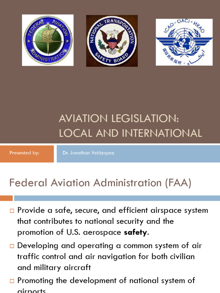 Aviation Legislation and International arena | PDF | Federal Aviation ...
