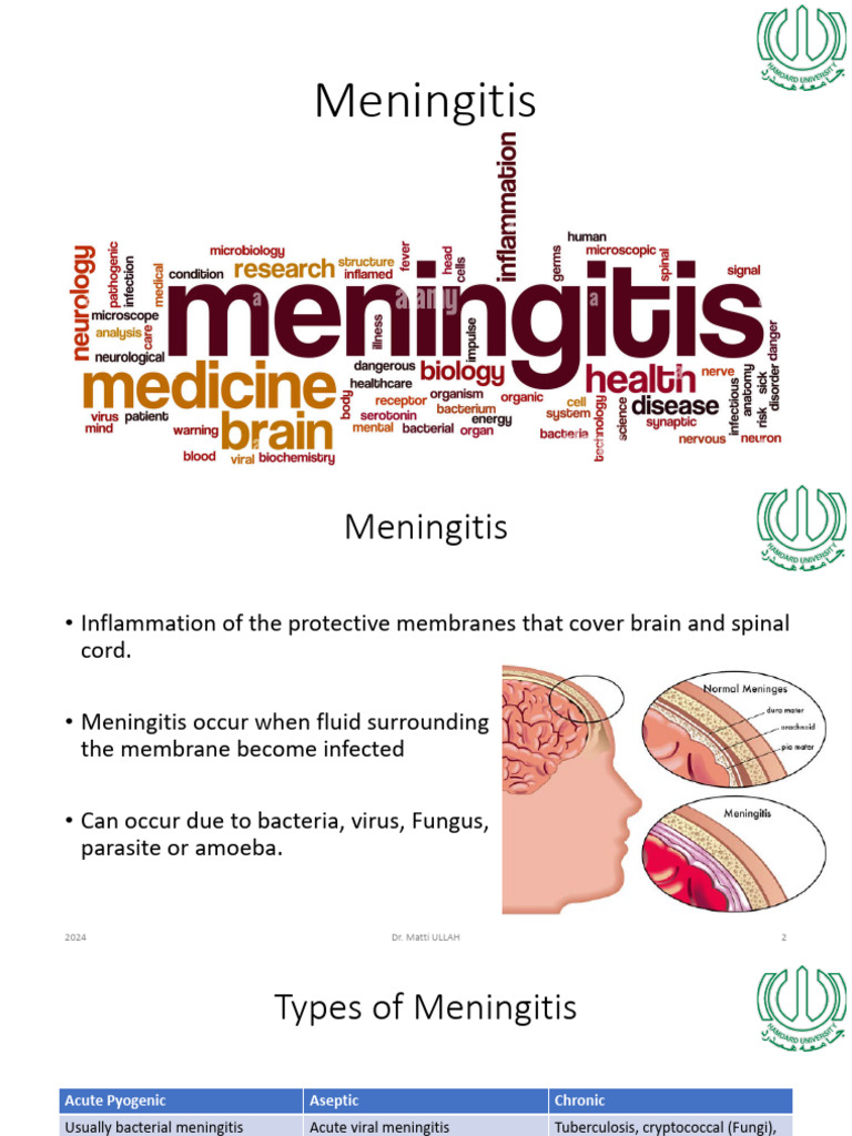 Meningitis | PDF | Meningitis | Medical Specialties