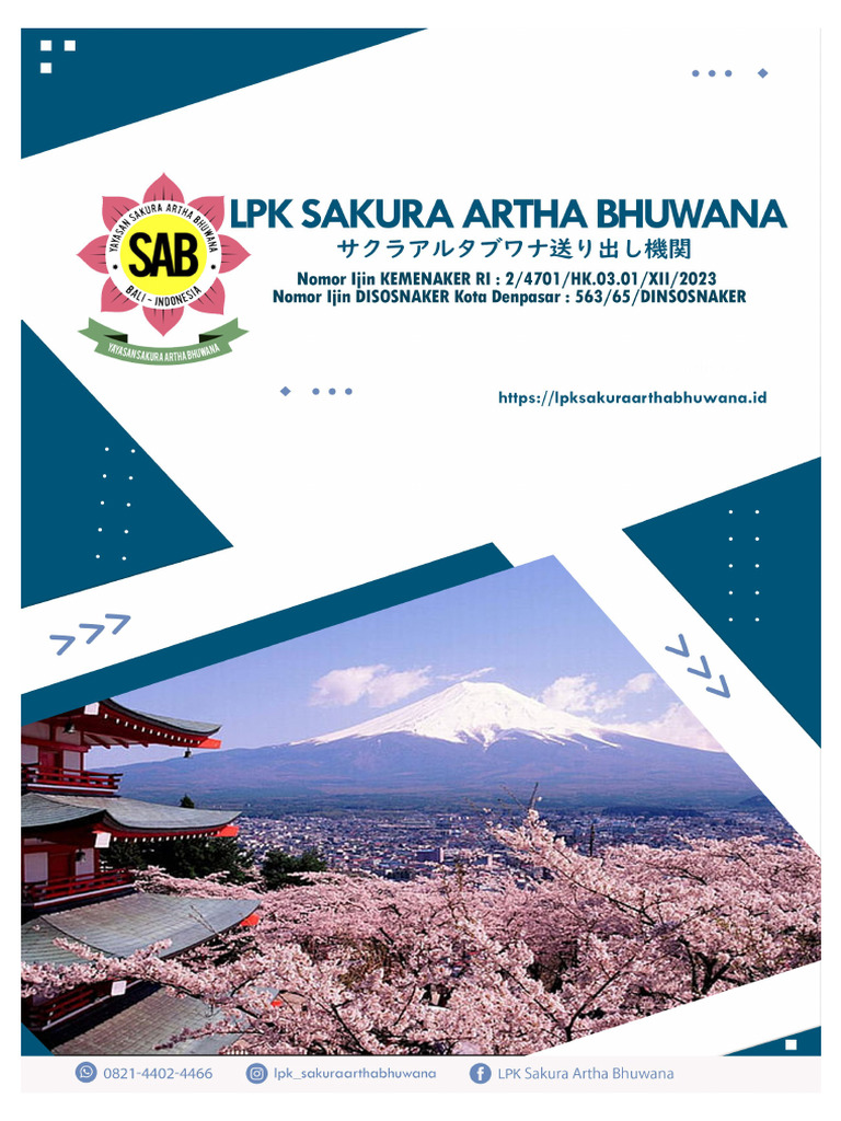 Cover Depan Booklet Sakura | PDF
