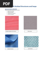 Weft Knit Structures Overview | PDF | Knitting | Textiles