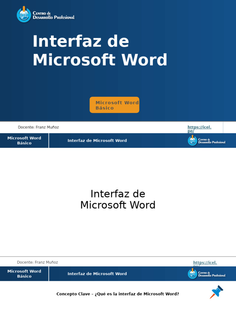 Interfaz de Microsoft Word Básico | PDF | Ventana (informática) | Botón ...