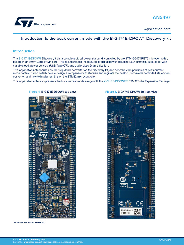 An5497 Introduction To The Buck Current Mode With The Bg474edpow1 Discovery Kit ...