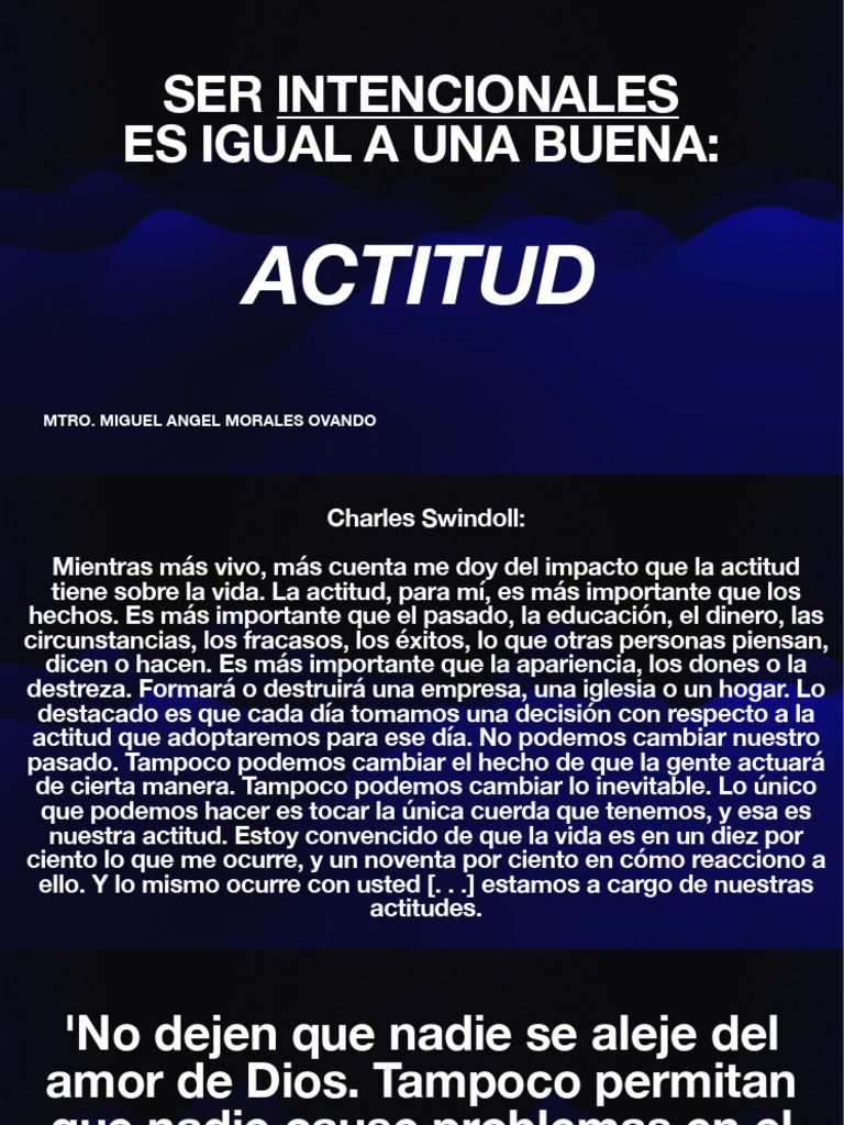 Intencional Actitud | PDF