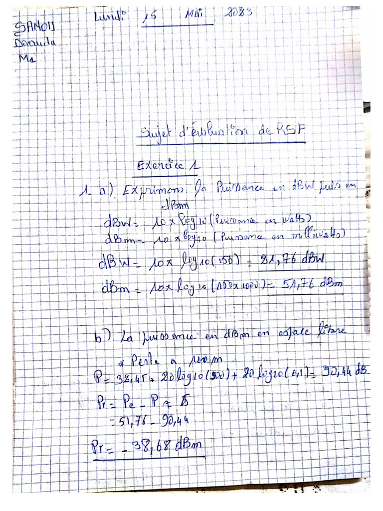 Devoir de RSF SANON DAOUDA | PDF