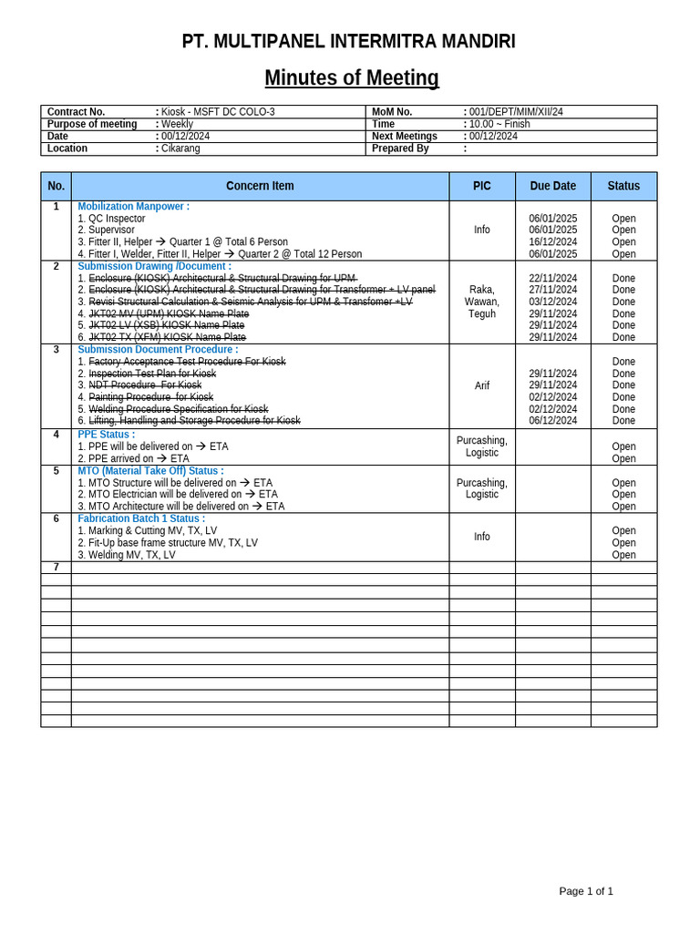 MOM | PDF | Industrial Processes | Materials