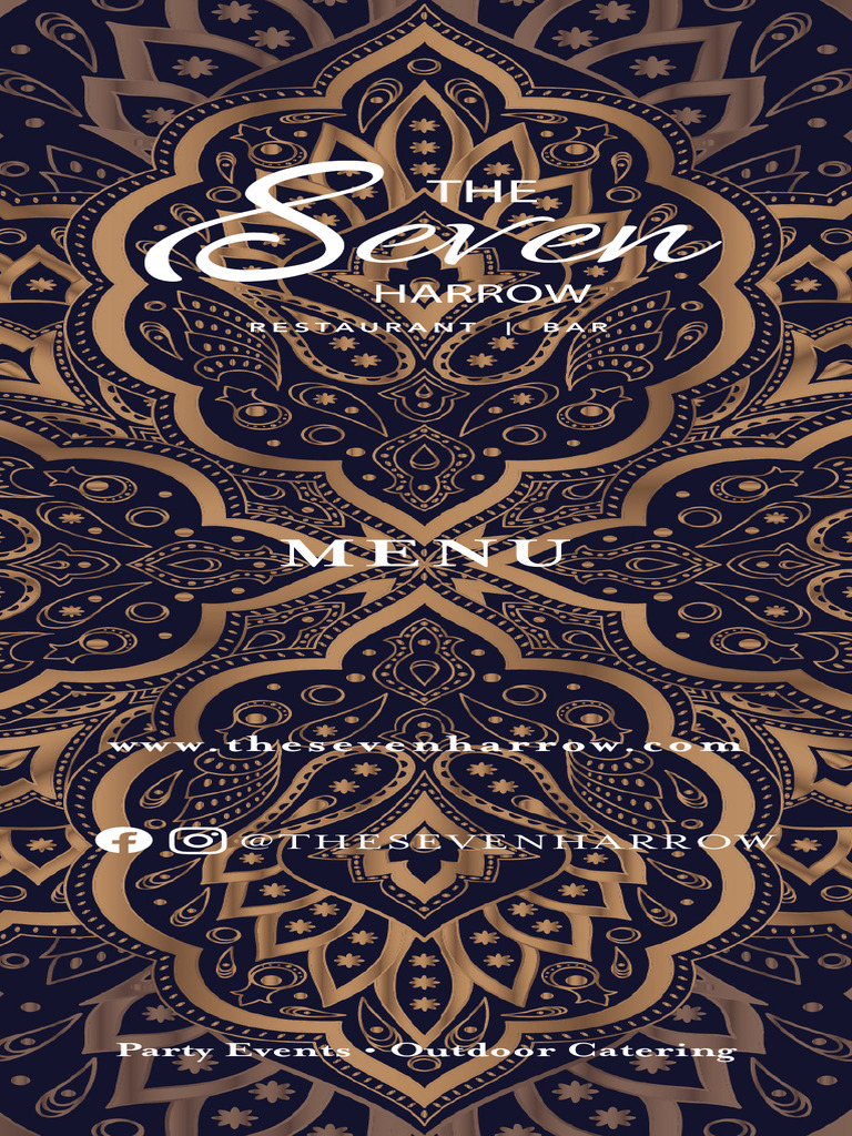 Seven Harrow Restaurant Menu | PDF | Indian Cuisine | Curry