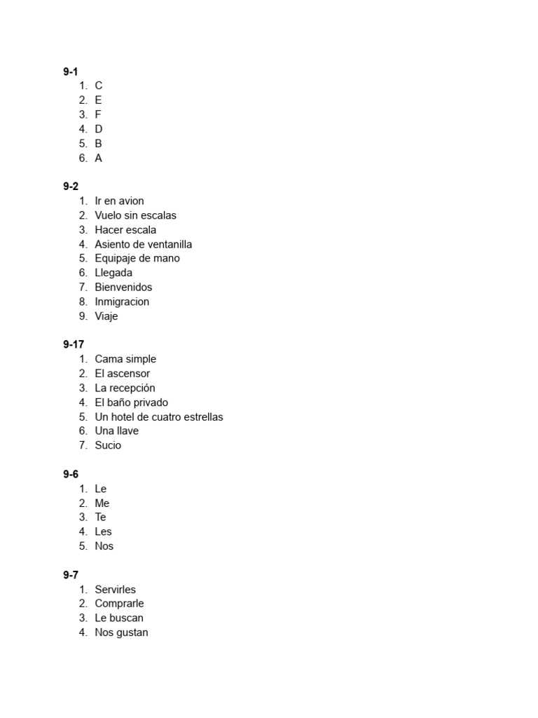 Capitulo 9 Textbook Assignments | PDF