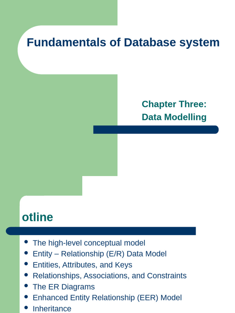 Chapter 3-Database Modelling | PDF | Relational Model | Relational Database