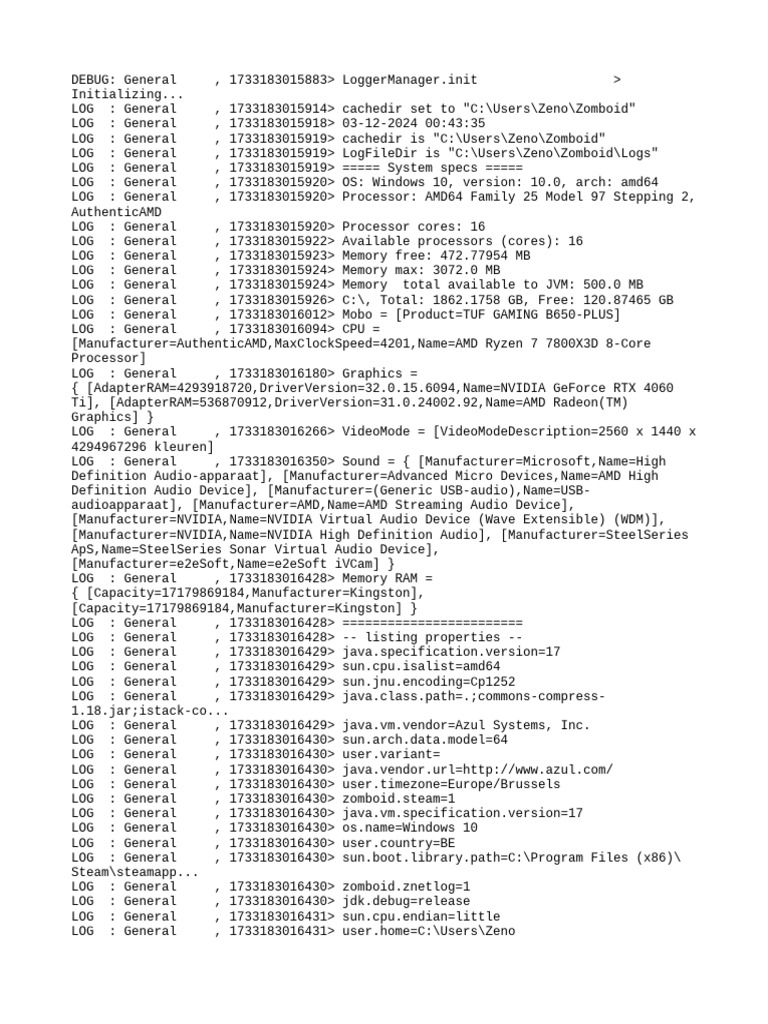 System Log for Debugging | PDF | Graphics Processing Unit | Virtual Machine