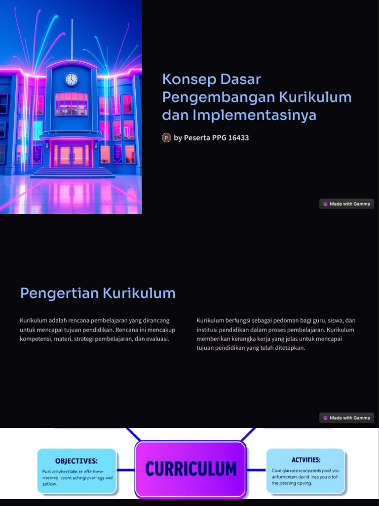 Konsep Dasar Pengembangan Kurikulum Dan Implementasinya | PDF