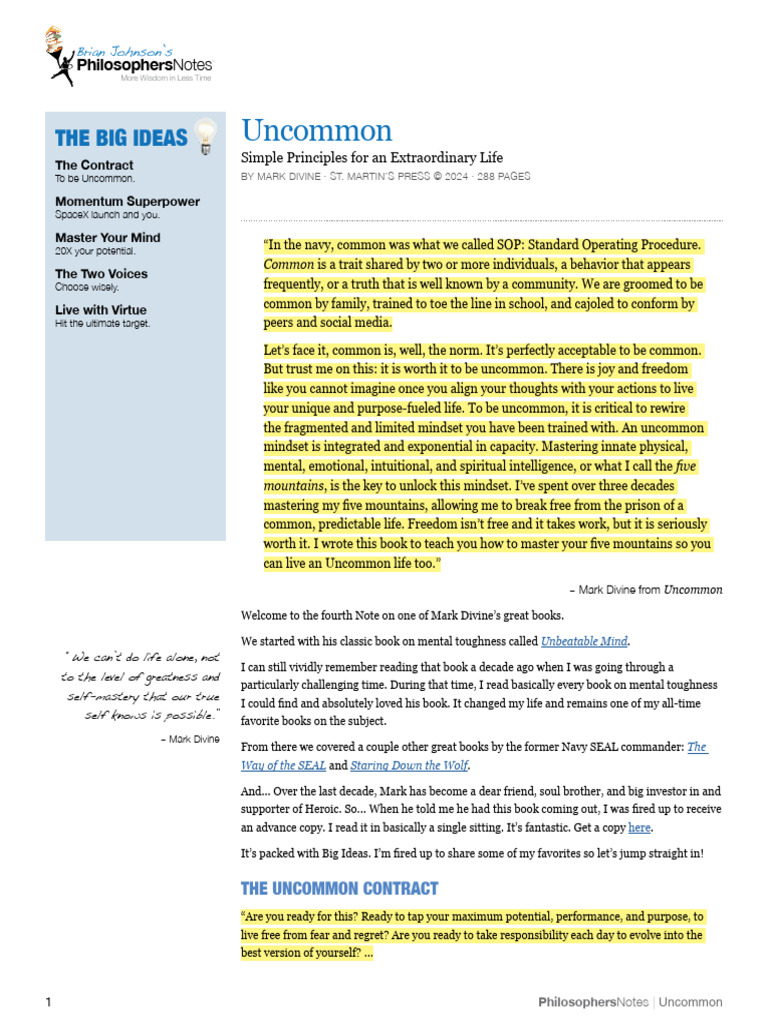 Uncommon PN | PDF | Inertia | Mind