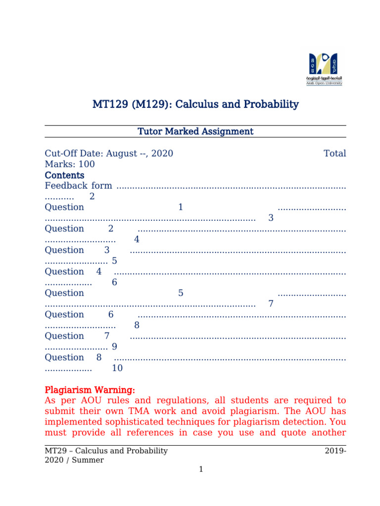 MT129-M129 TMA-2 August 2020 | PDF | Tangent | Derivative
