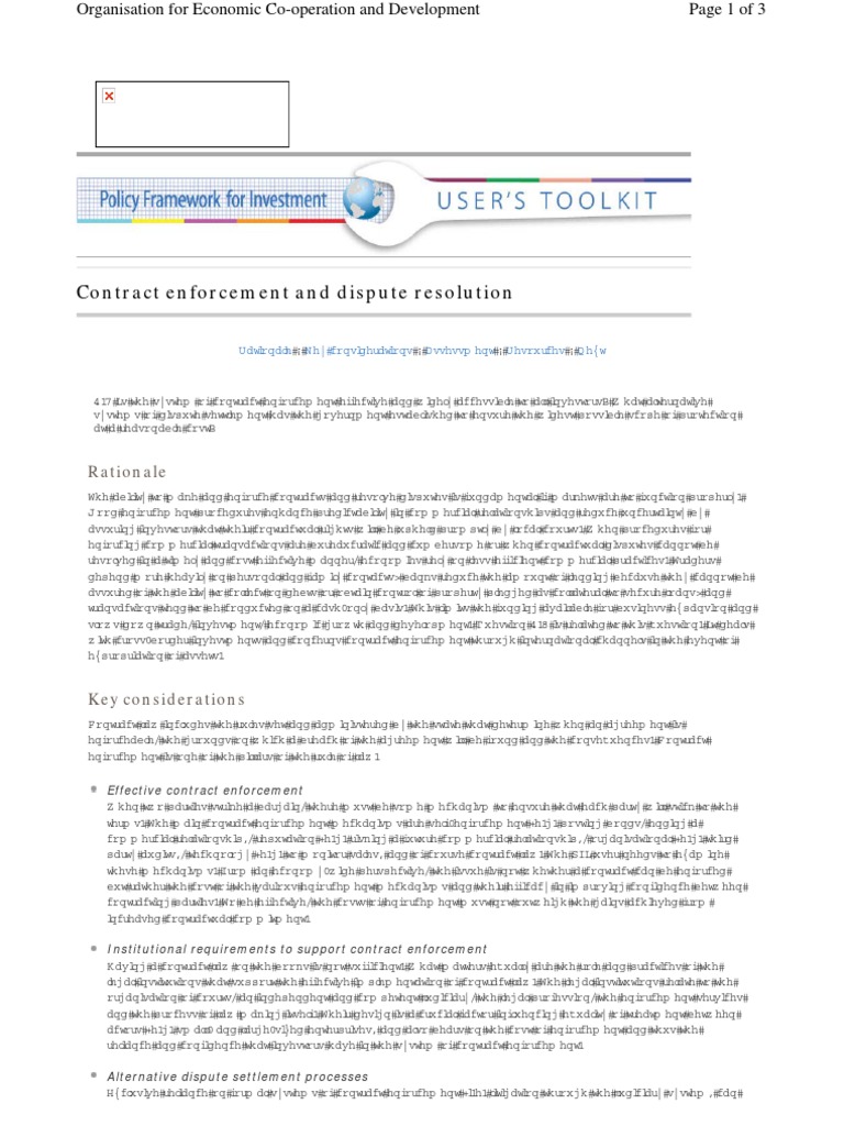 Contract Enforcement and Dispute Resolution | PDF | Leisure | Business