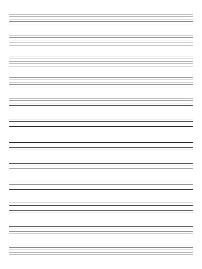 Blank Staff Paper | PDF