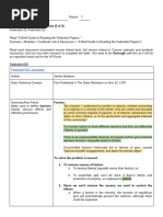 Federalist 10 Vs Brutus 1 Analysis | PDF | James Madison | Government