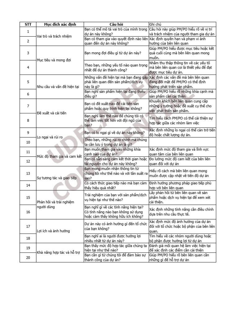 Interview Mau Cau Hoi | PDF