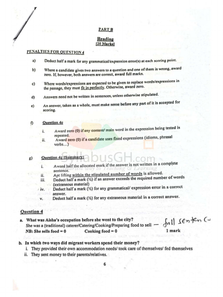 2024 Bece English Language 2 Solution | PDF