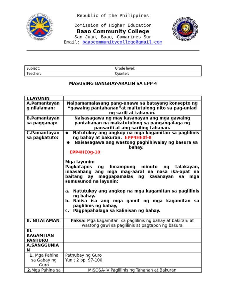 DLP in Tle Jolina | PDF