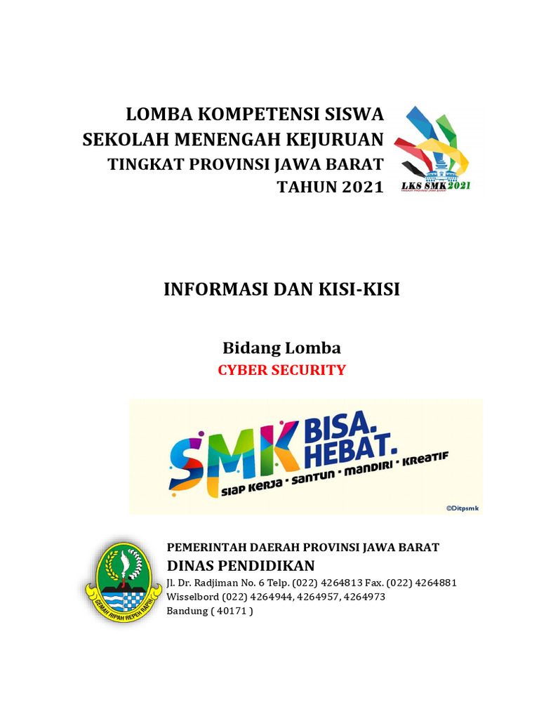 Informasi Dan Kisi-Kisi Cyber Security - Fix | PDF