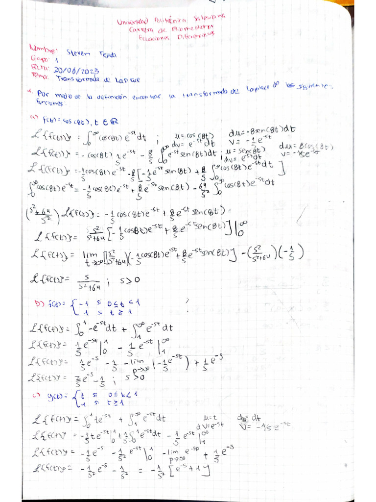 3. Steven Tejada -G1-Ecuaciones Diferenciales -Deber 3 segundo parcial ...